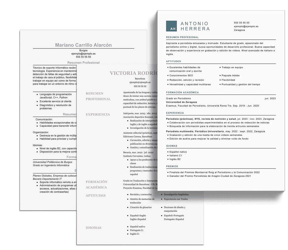 Curriculum de estudiante: ejemplos y guía para 2024